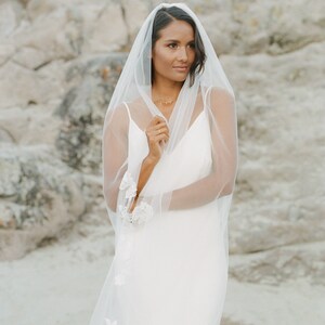 Poppy Veil - Lace Detail Soft Veil 2.5m - Etsy