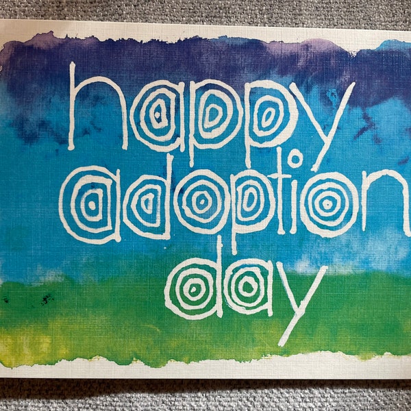 Adoption Card - Etsy