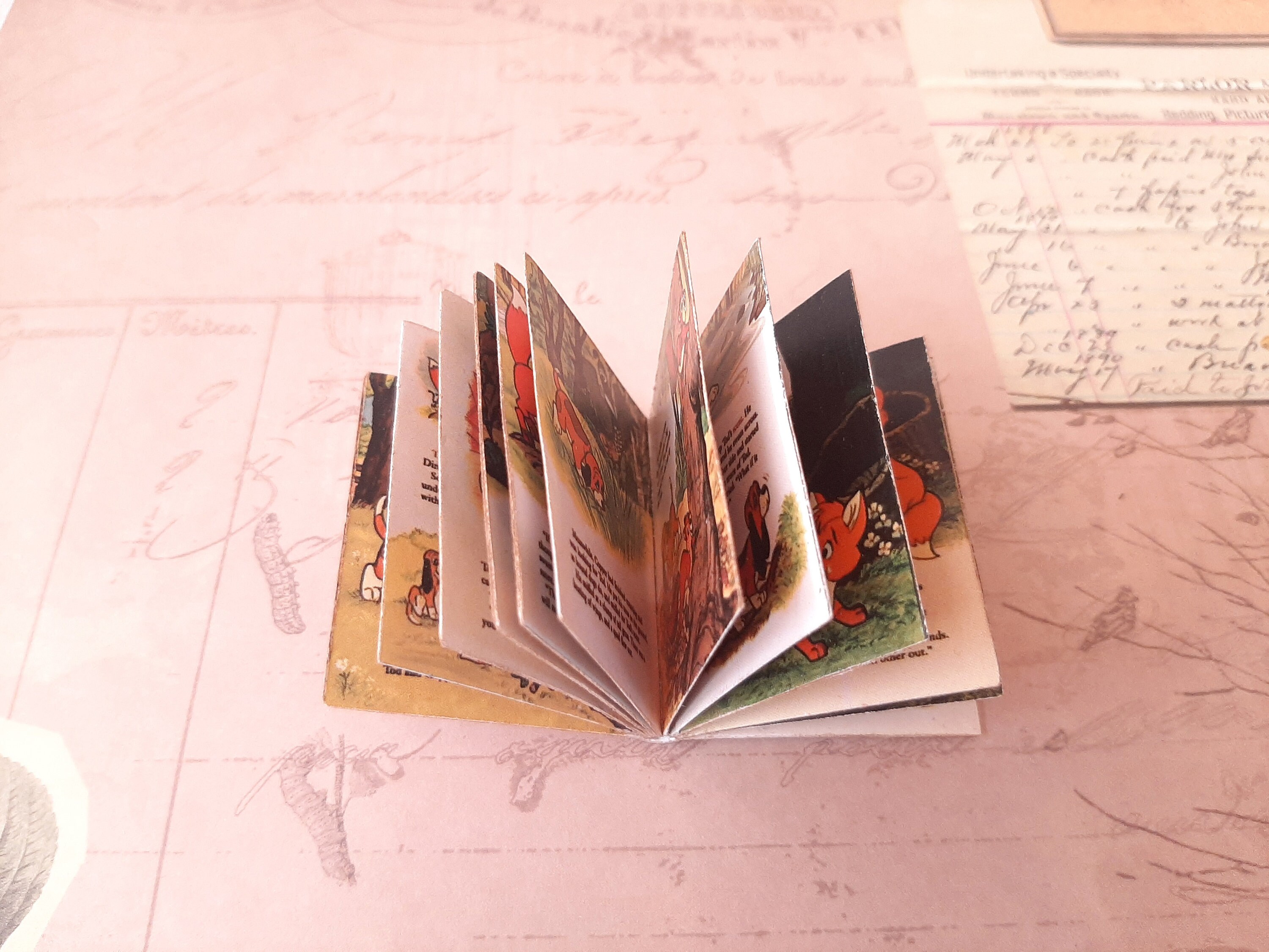 Miniature Vintage Book With 22 Pages DIY Readable Book for - Etsy