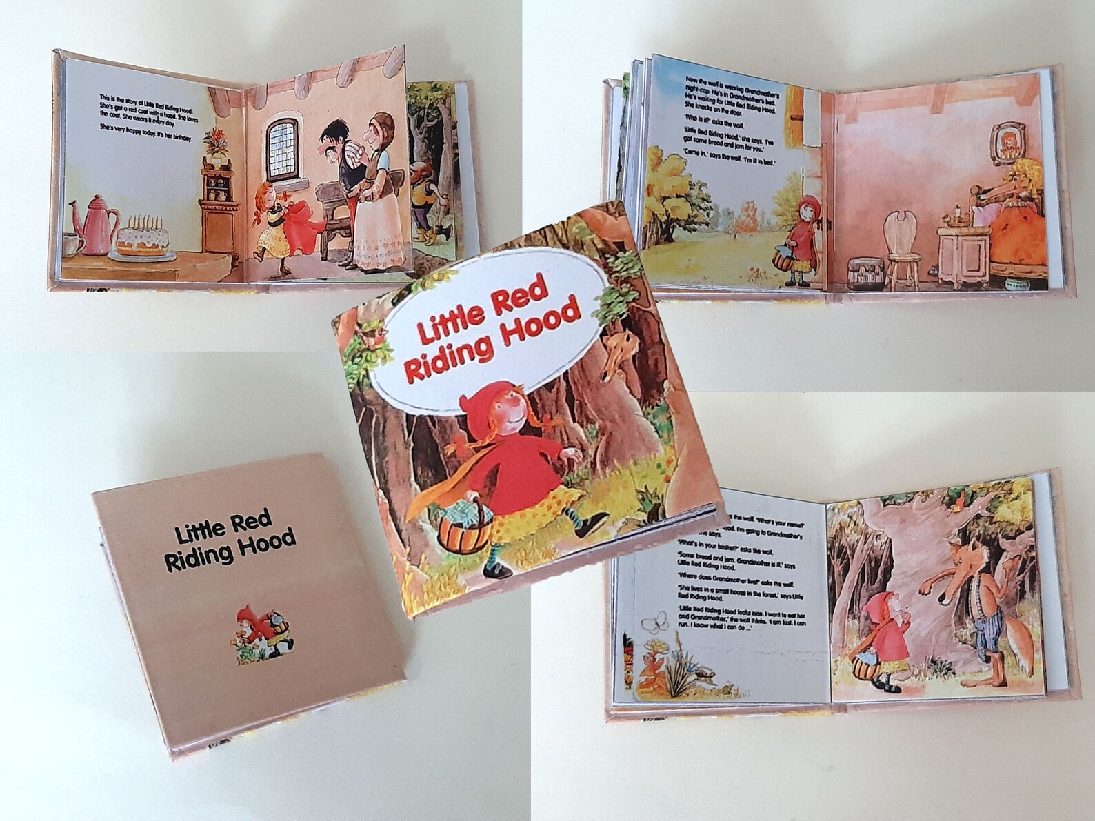 Little Red Riding Hood Printable Doll Mini Book With 24 | Etsy