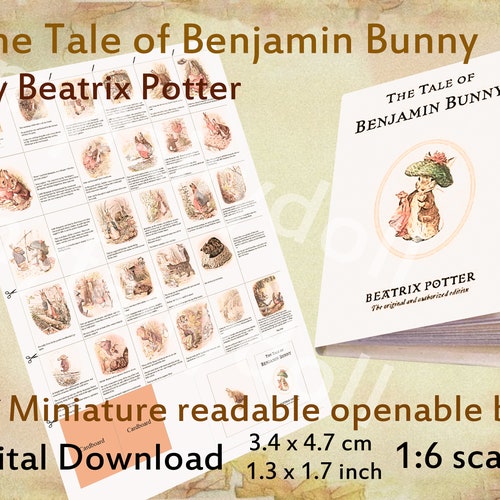 Tale of Peter Rabbit by Beatrix Potter Doll Printable - Etsy