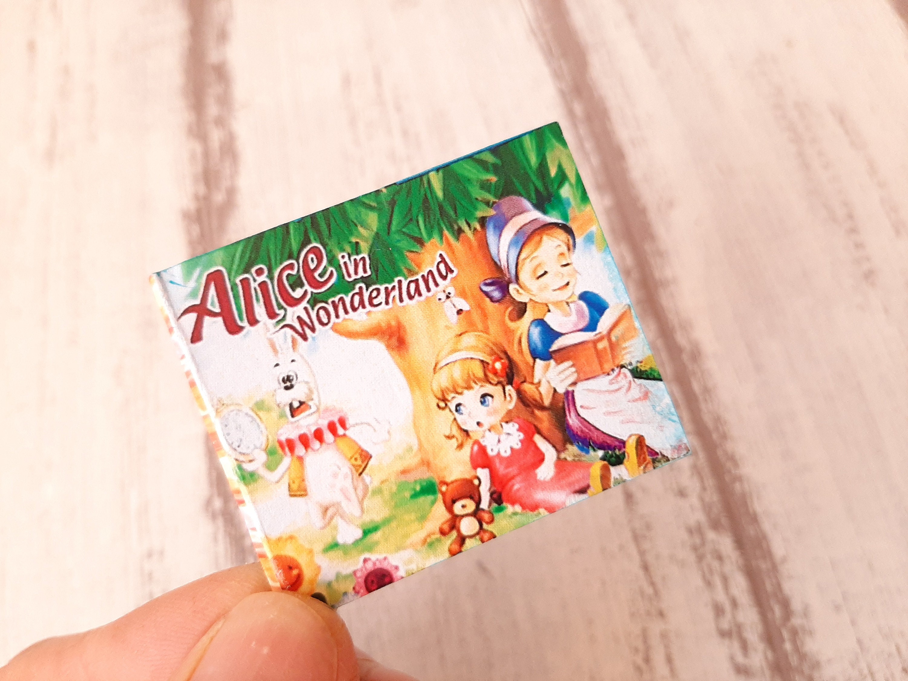 Miniature book with 12 pages readable book for dolls | Etsy