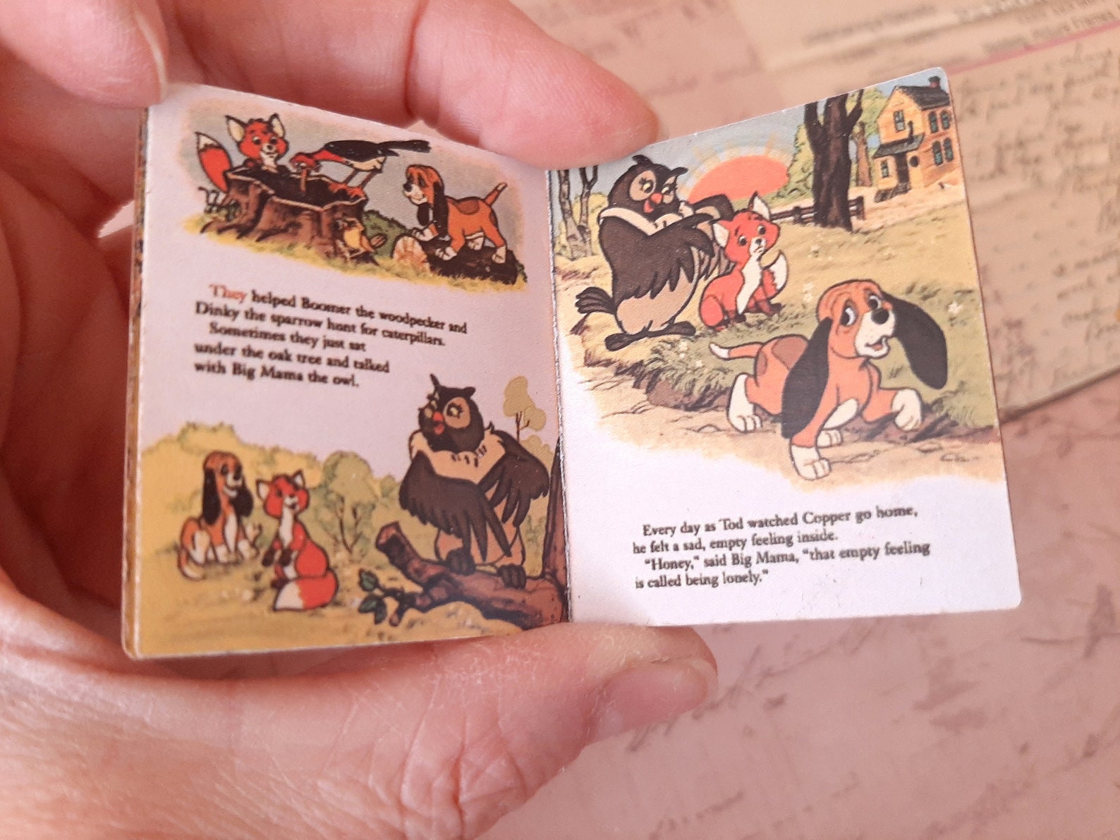 Miniature Vintage Book With 22 Pages DIY Readable Book for - Etsy