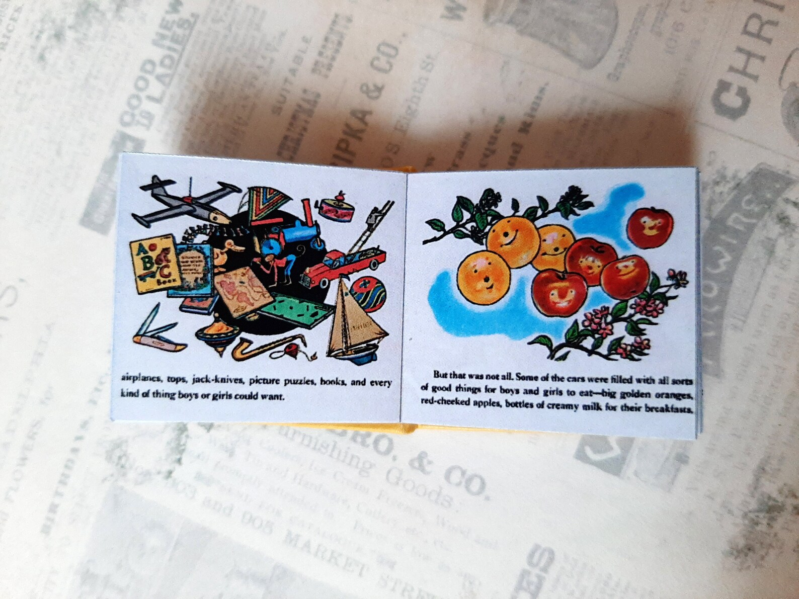 DIY Dollhouse Miniature Book Little Engine That Could Doll | Etsy