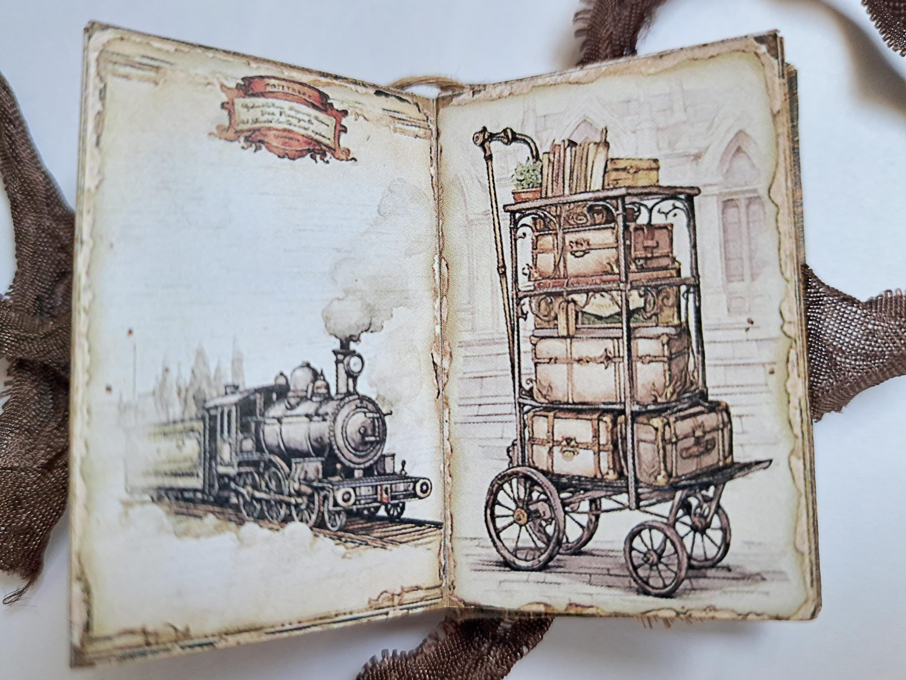 Wizarding School Miniature Junk Journal Kit - 70 Pages, 7 Fuzzy Cuts, 3 ...