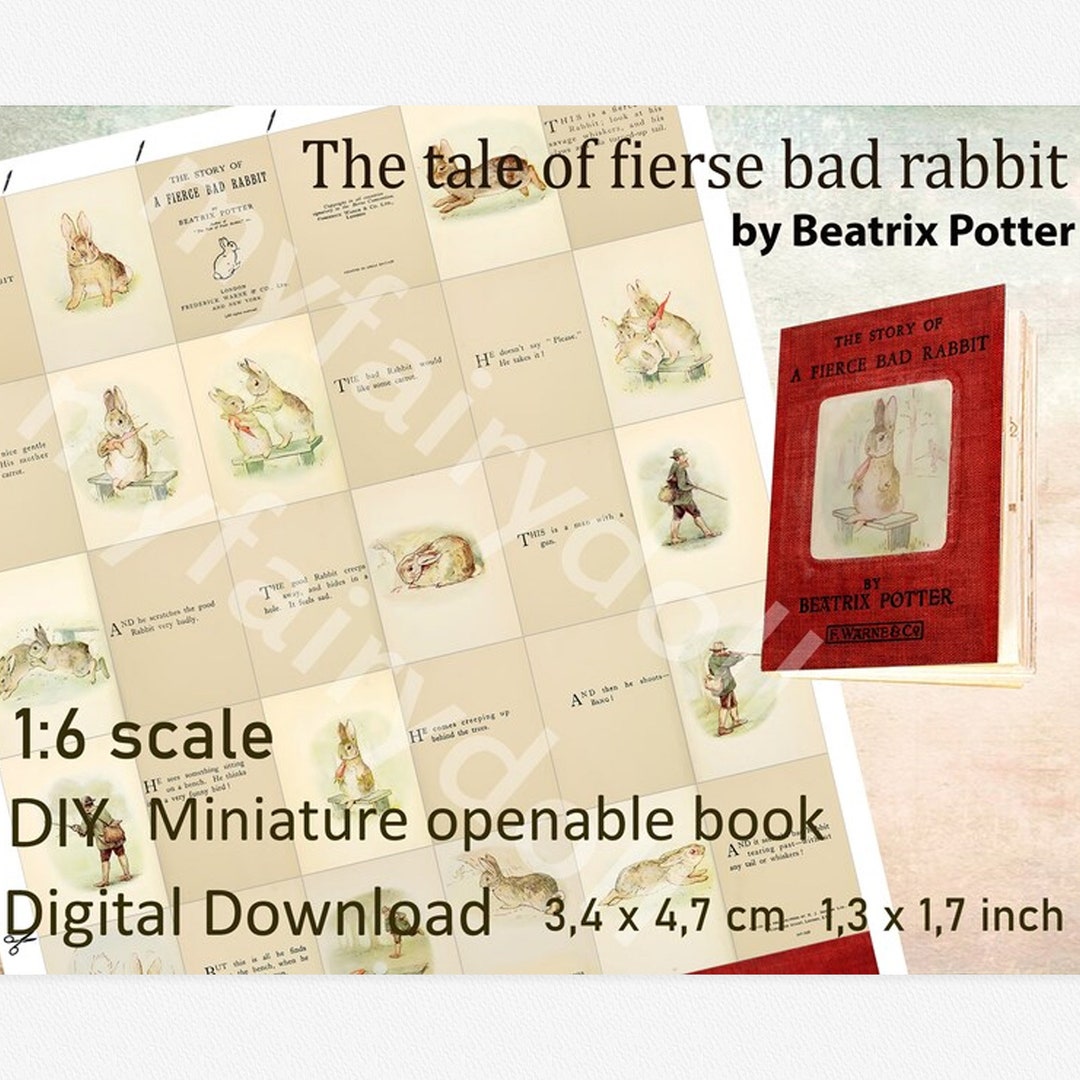 Printable Minibook "the Tale of the Fierce Bad Rabbit" by Beatrix ...