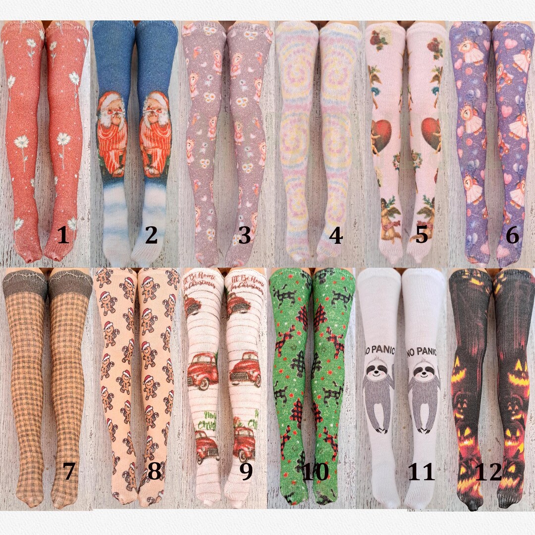Set of 3 Doll Stockings in Your Choice: Blythe Azone Pantyhose, Takara ...