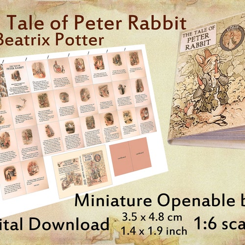 Tale of Peter Rabbit by Beatrix Potter Doll Printable - Etsy