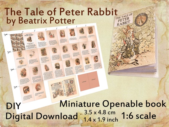 Tale of Peter Rabbit by Beatrix Potter Doll Printable - Etsy