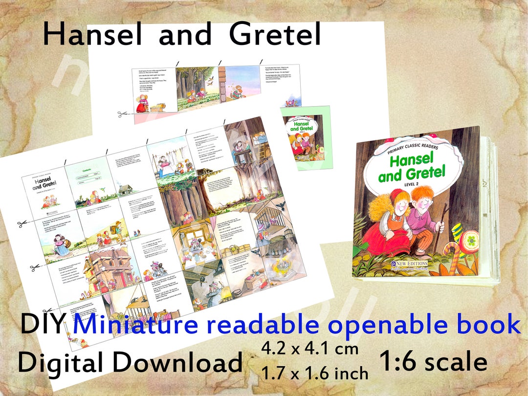 Printable Doll Mini Book With 28 Pages hansel and - Etsy