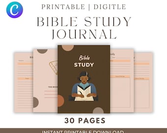 Prayer Journal Printable | Gratitude Journal | Bible Study Guide ...