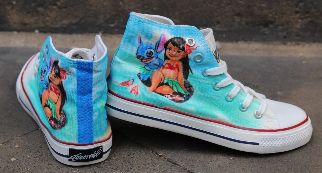 Designer Dac Crew Airbrush Shoes Sneaker Canvas Graffiti Art Style ...