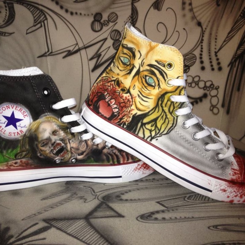 Walking Dead Shoes - Etsy