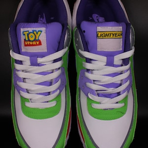 Custom Nike Air Max 90 Buzz Lightyear Toy Story Themed Graffiti ...