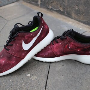 Custom Nike Roshe Run Red Galaxy Sneaker Art Airbrush Universe Shoes - Etsy