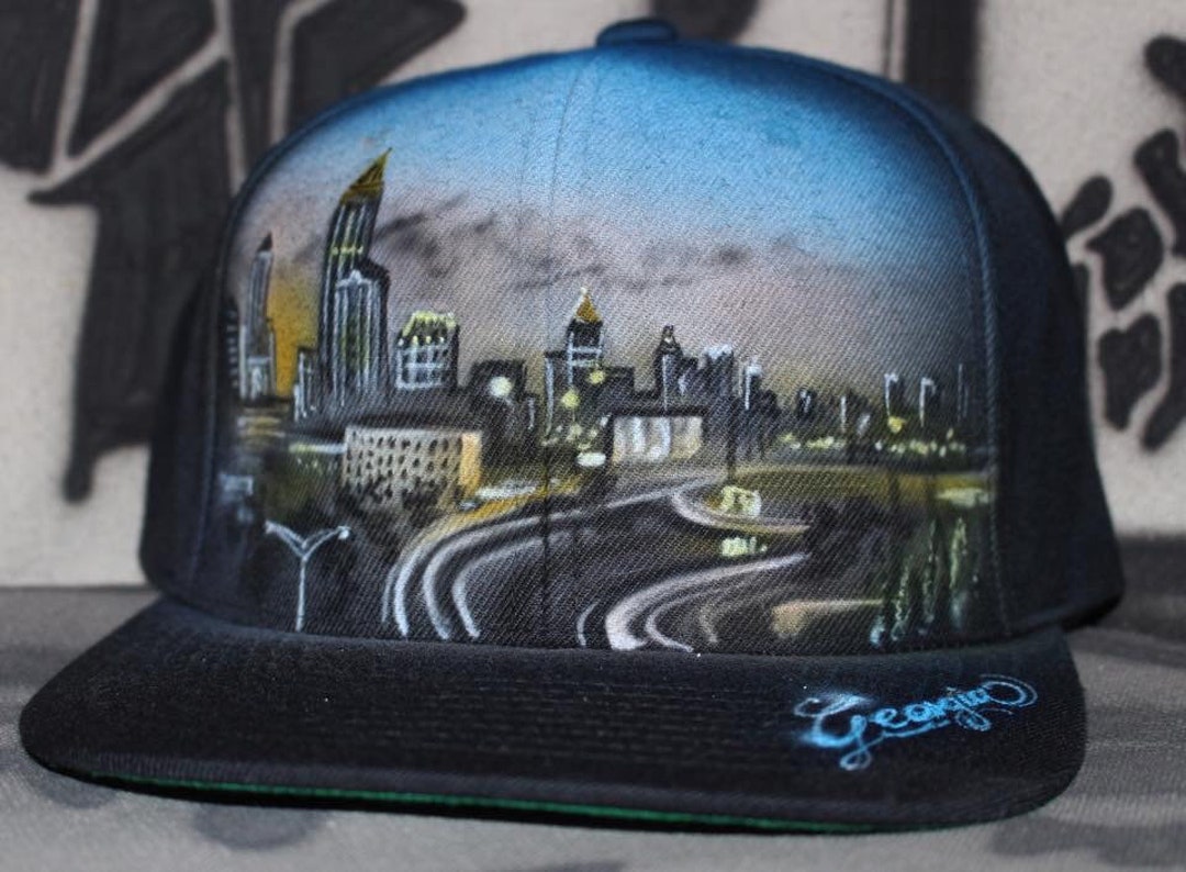 Custom Snapback Cap "your INDIVIDUAL Idea" Unique and Handpainted Hat ...