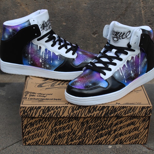 Galaxy Custom Shoes - Etsy