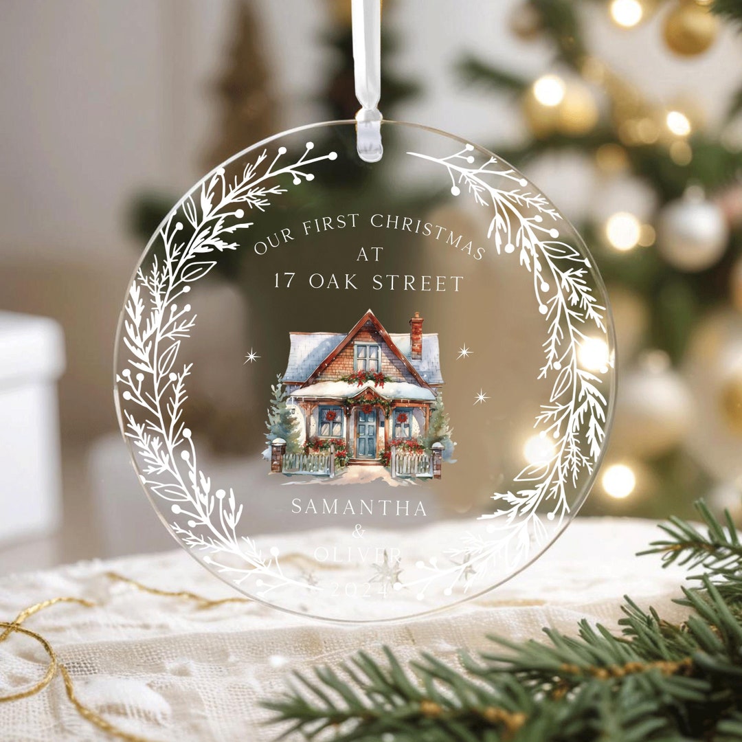 Personalized New Home Ornament, First Home Christmas Ornament, New Home ...
