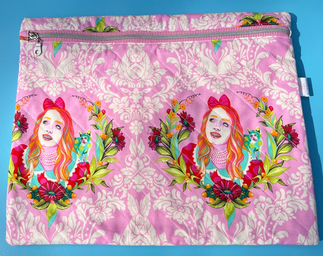Tula Pink Project Bag - Handmade and Fully Lined and Quilted. - Etsy