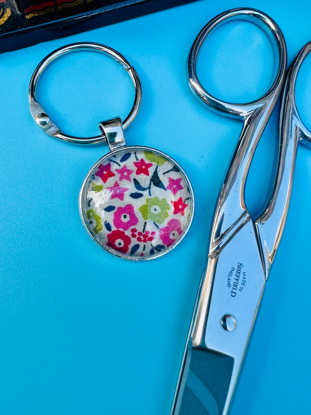 Liberty Fabric Stitch Floss/embroidery Thread Ring / Thread Drop/ Ring ...