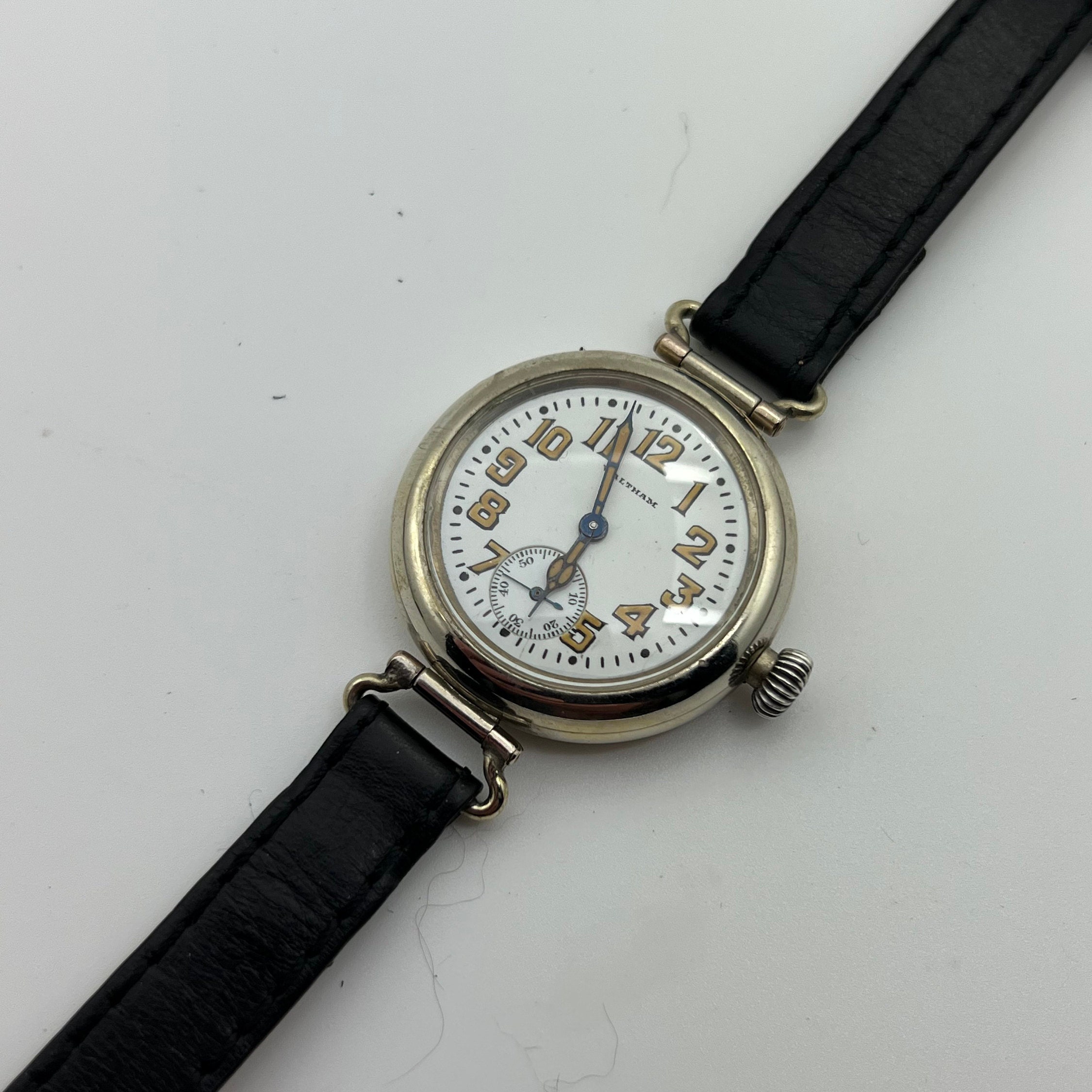 Waltham 1917 WW1 / Trench Watch, 15 Jewels, Rare Hermetic Case