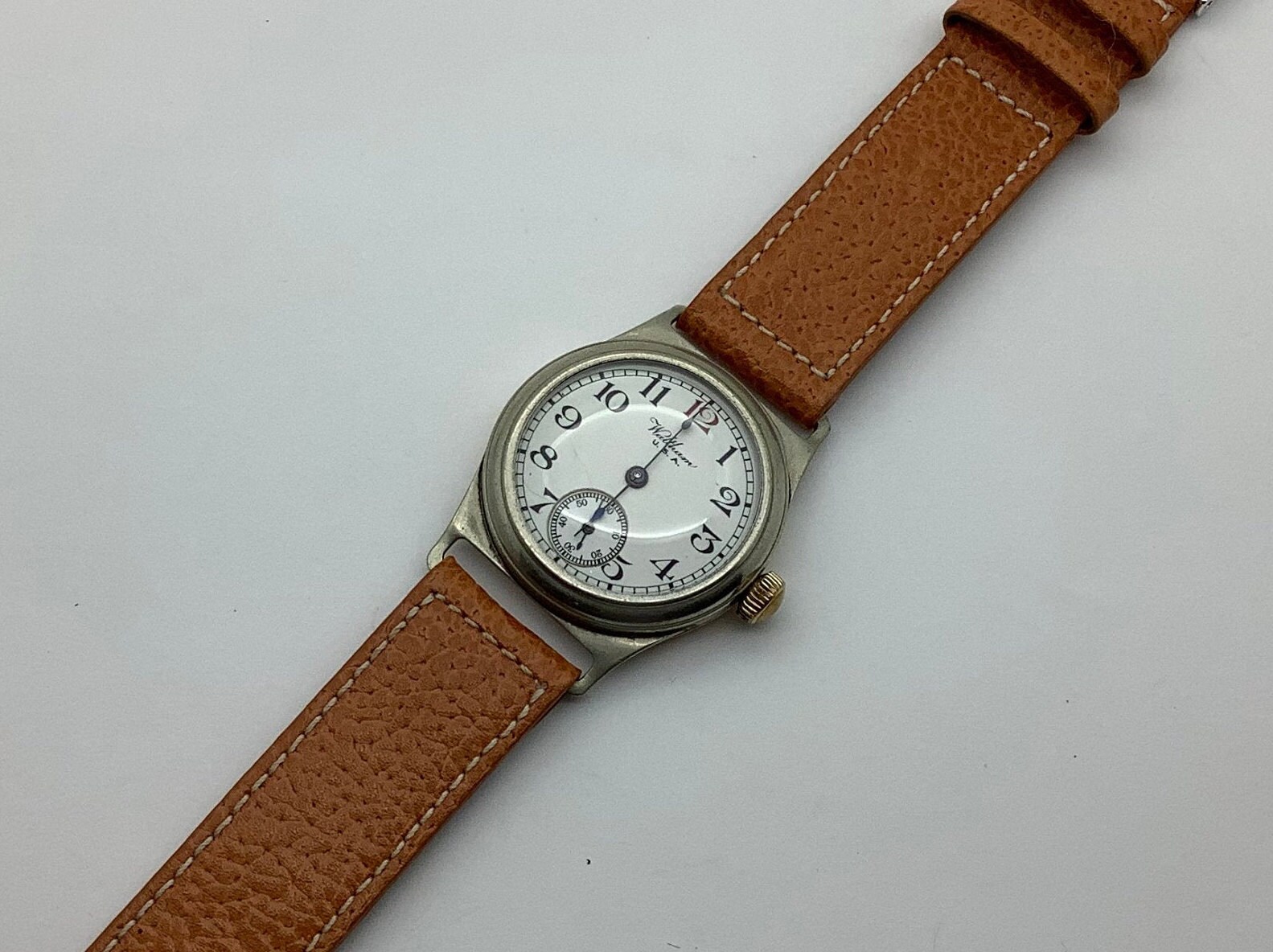 1917 Waltham Cadet Trench / WW1 Watch. rare case back, exclusive to Waltham