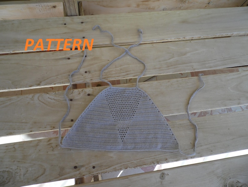 Crochet Halter Top Pattern, Halter Top Pattern, Bikini Top Pattern ...