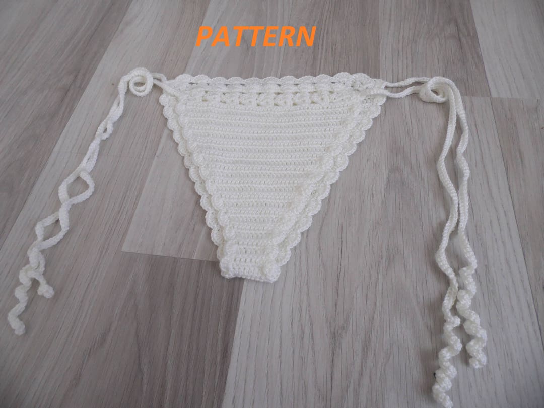 Crochet Bikini Pattern, Crochet Bikini Bottom Pattern, - Etsy
