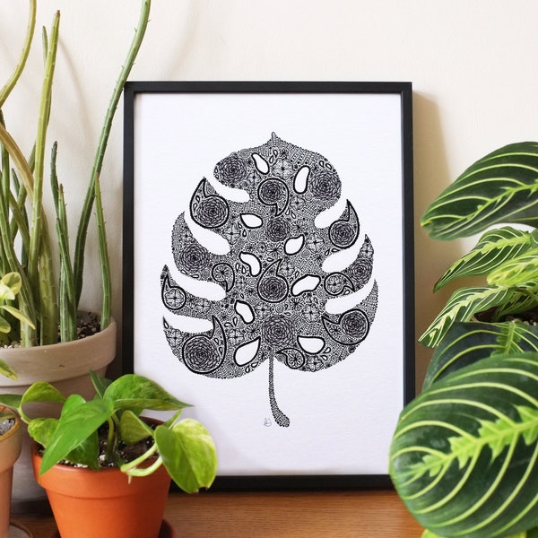 Monstera Print - Etsy UK