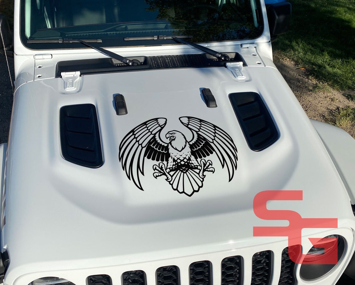American Bald Eagle Vinyl Decal for Car Truck or Jeep Wrangler - Etsy