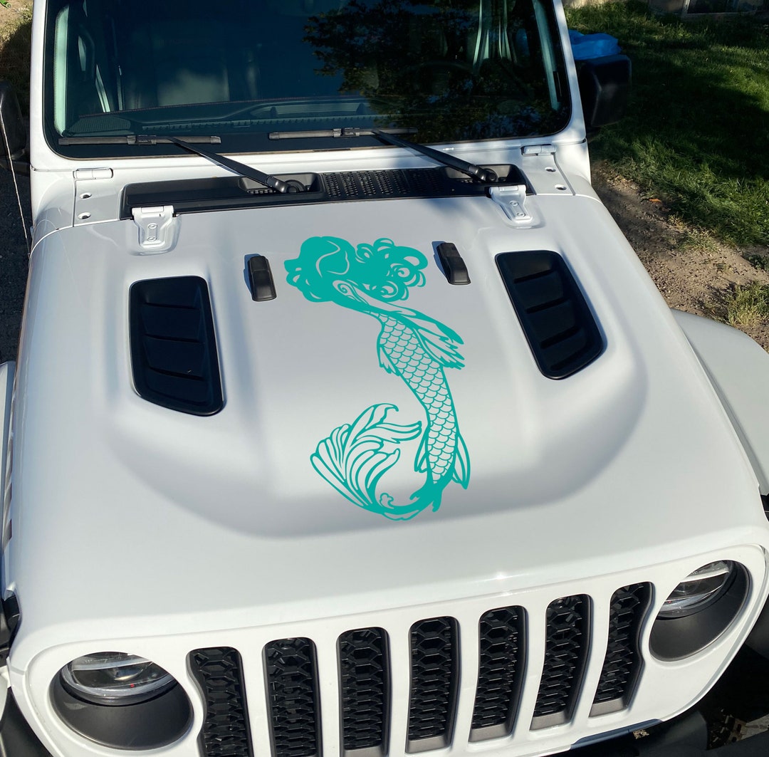 Mermaid Vinyl Decal for Car Truck or Jeep Wrangler Gladiator - Etsy