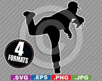Baseball Pitcher Svg | Etsy