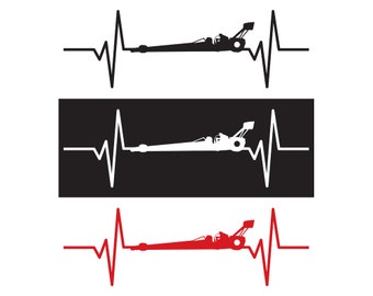 Drag racing decal | Etsy