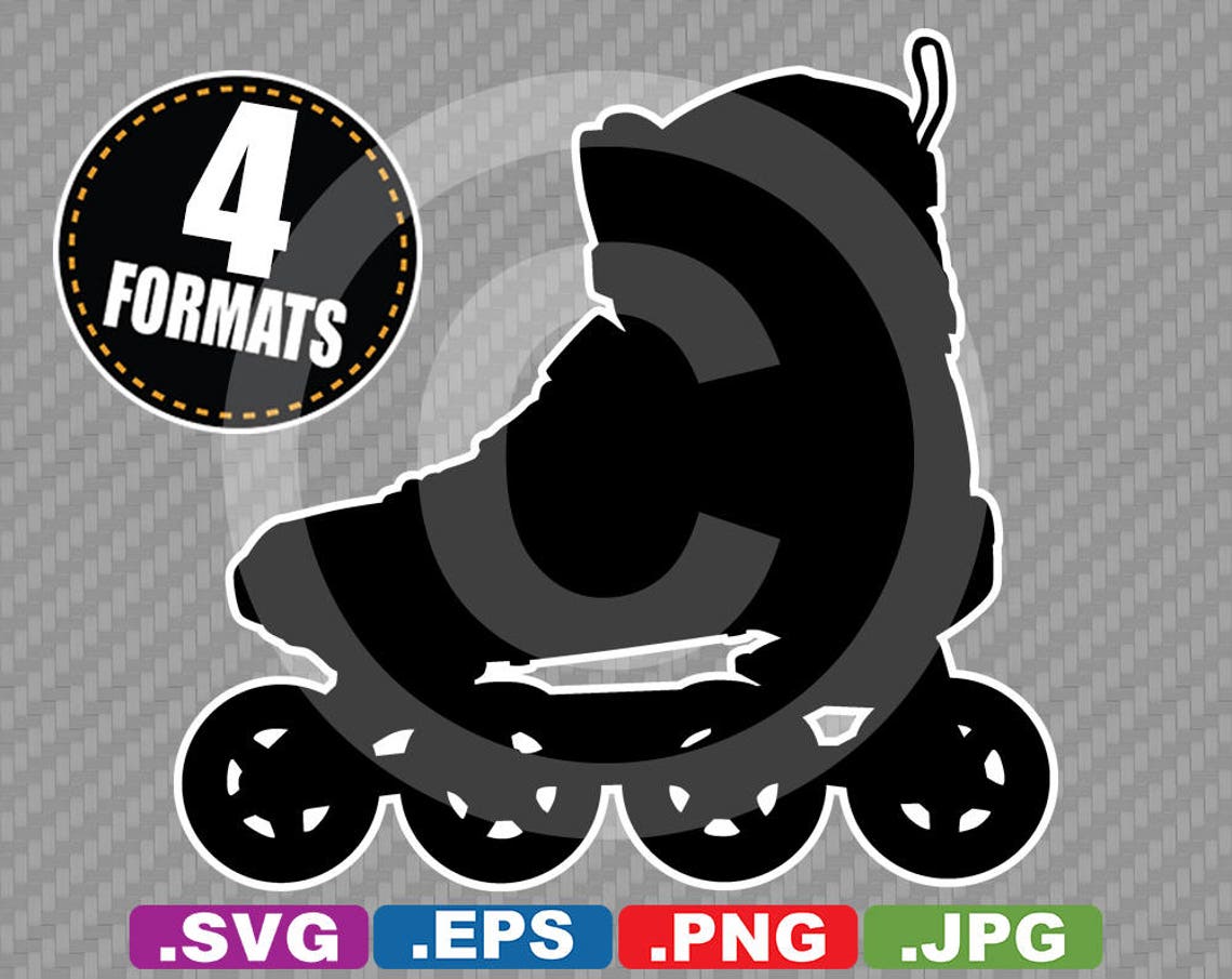 Rollerblade Clip Art Image SVG Cutting File Plus Eps - Etsy