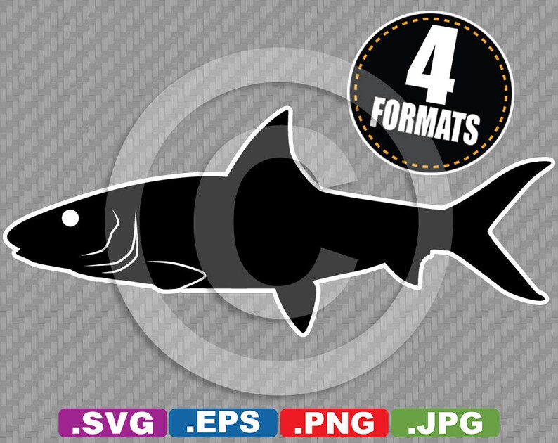 Bonefish Clip Art Image SVG cutting file Plus eps vector | Etsy