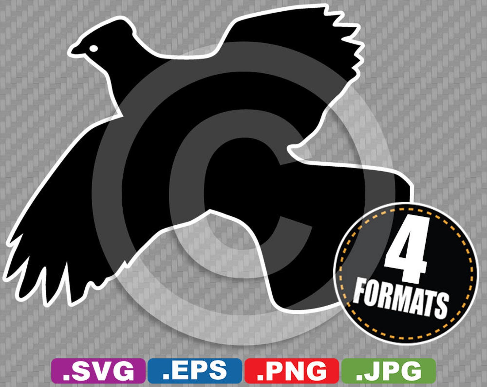 Grouse Bird Clip Art SVG Cutting File Plus Eps vector - Etsy Ireland