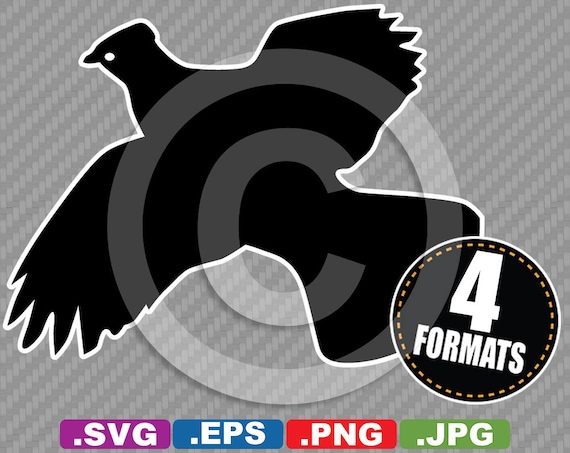 Grouse Bird Clip Art SVG Cutting File Plus Eps vector - Etsy Finland