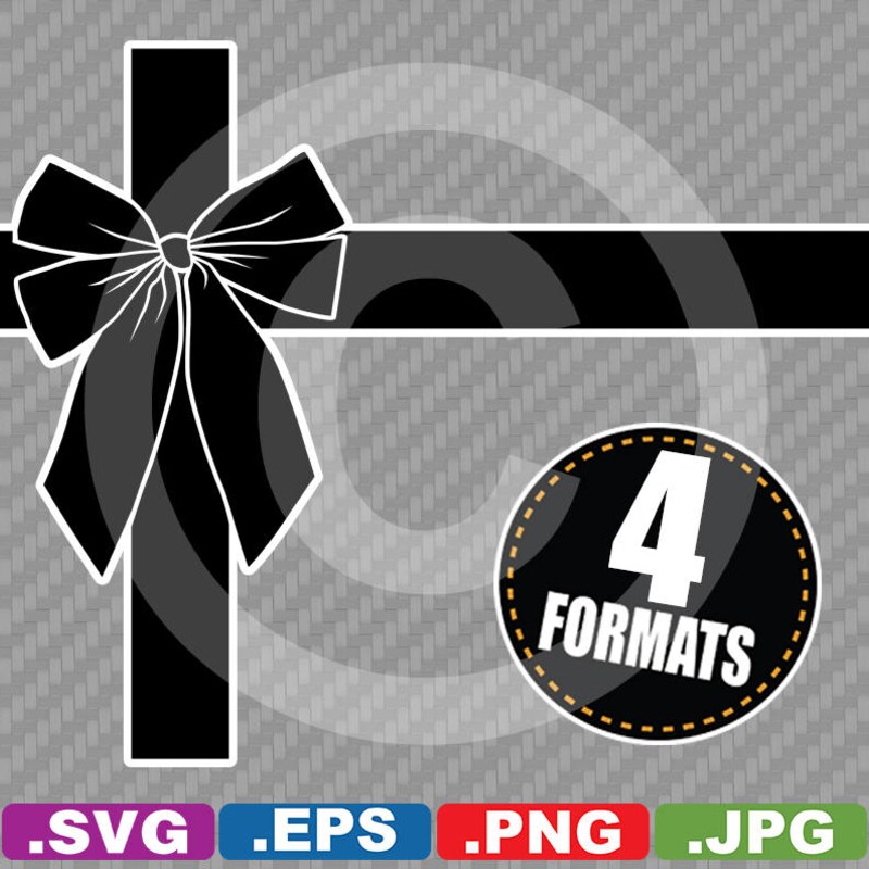 Christmas Bow Svg - Etsy