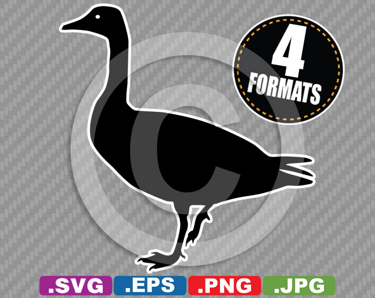 Canadian Goose Bird Clip Art SVG Cutting File Plus Eps | Etsy