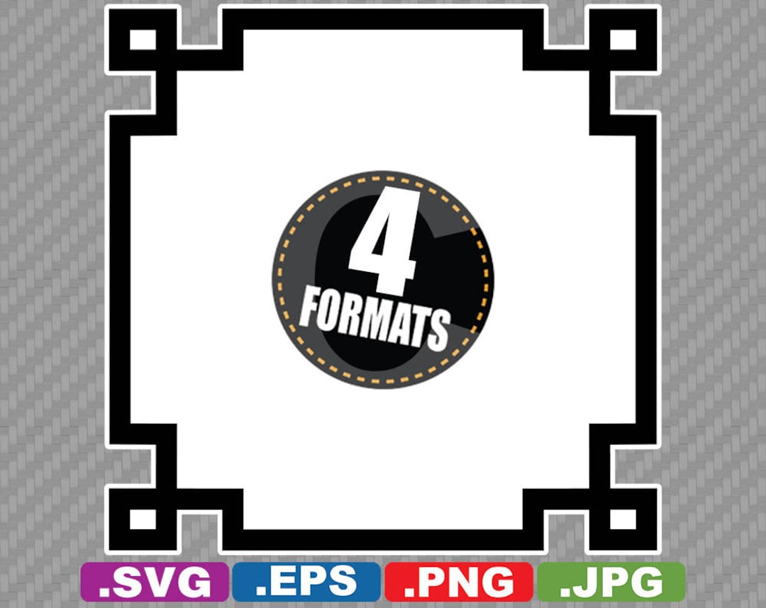 Geometric Frame / Border Clip Art Image - SVG Cutting File Plus Eps ...