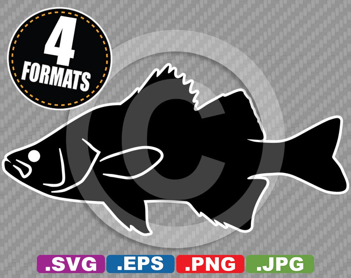 Perch Fish Clip Art Image SVG Cutting File Plus Eps - Etsy