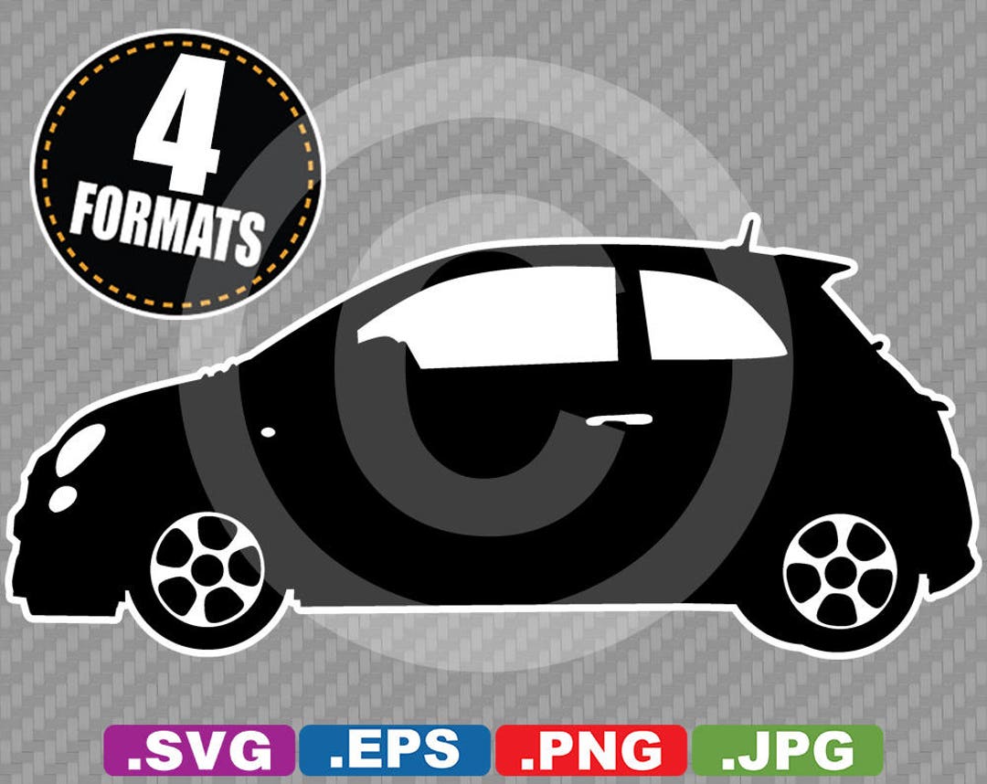 Sub-compact Car Clip Art Image - SVG Cutting File Plus Eps (vector ...