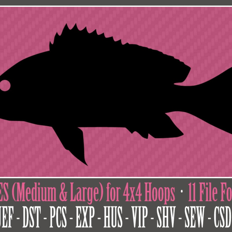 Snapper Embroidery File - Etsy UK