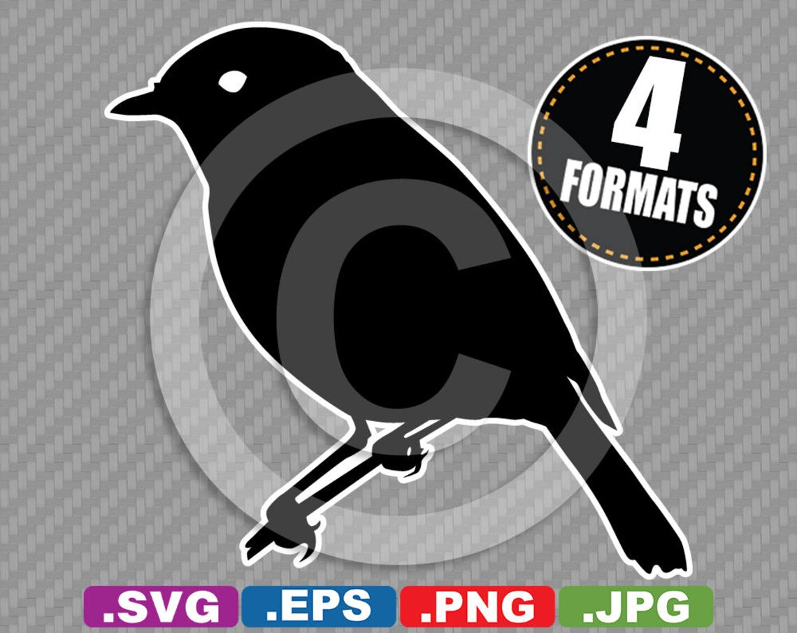Robin Bird Clip Art SVG Cutting File Plus Eps vector Jpg - Etsy