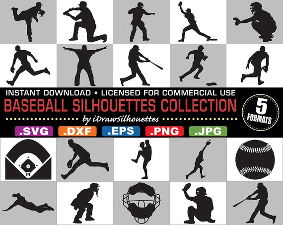 Licensed for COMMERCIAL USE 20 Baseball Cutting Files / Clip | Etsy