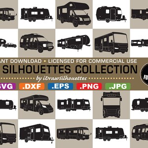 Licensed for COMMERCIAL USE 16 RV / Motorhome / Travel Trailer Clip Art ...
