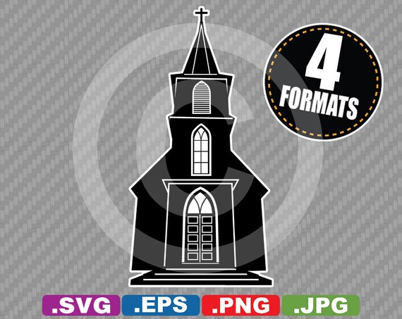Country Church Clip Art