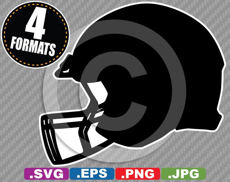 Football Helmet Clip Art Image SVG Cutting File Plus Eps | Etsy
