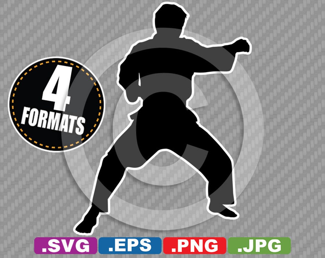 Martial Arts Clip Art Image - SVG Cutting File Plus Eps (vector), Jpg ...