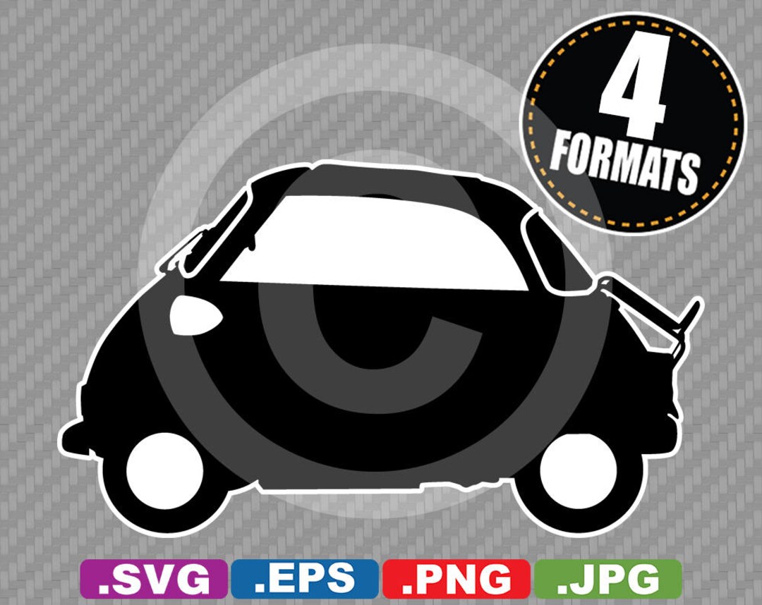 Classic / Antique Sub-compact Car Clipart Image - SVG Cutting File Plus ...